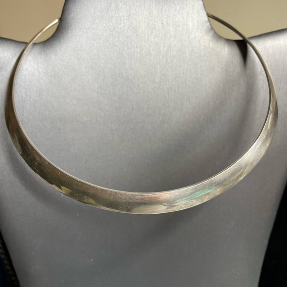 Estate | Jewelry | Sterling Torque Cuff Necklace 97mm 5 Perfect Bevel ...